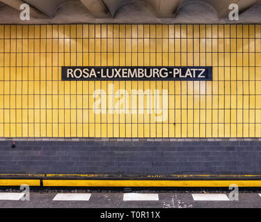 U Rosa-Luxenburg-Platz, Underground U-bahn Station serves the U2 Line ...