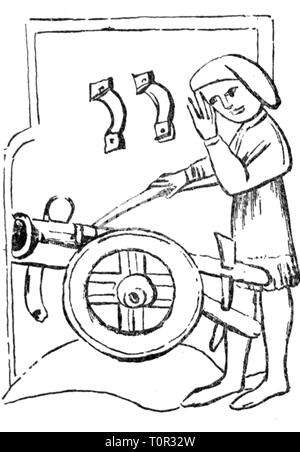 military, artillery, field guns, circa 1500, wood engraving Stock Photo ...