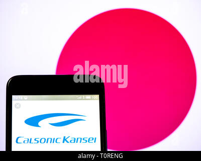 Calsonic Kansei Corporation logo seen displayed on smart phone Stock ...