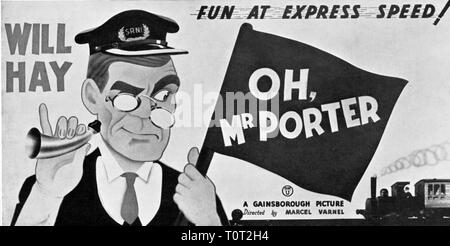 WILL HAY GRAHAM MOFFATT MOORE MARRIOTT OH, MR PORTER ! 1937 director ...