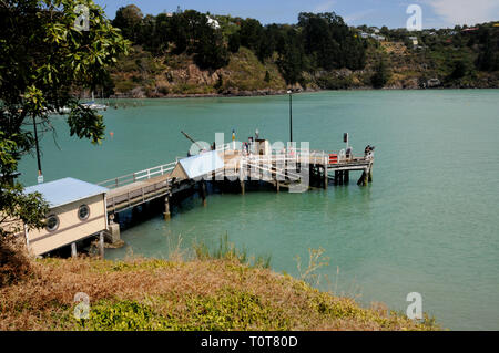 Diamond Harbour , Banks Peninsula on New Zealands South Island. There ...