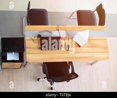 Manager by workplace Stock Photo - Alamy