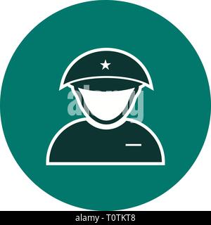 Illustration Lieutenant Icon Stock Photo - Alamy