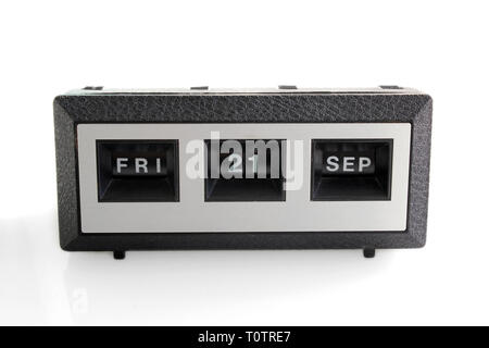 Vintage 70s calendar, isolated on white background Stock Photo - Alamy