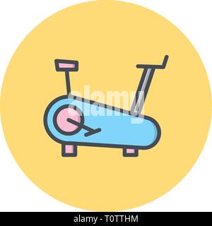 Illustration Cycling Machine Icon Stock Photo - Alamy