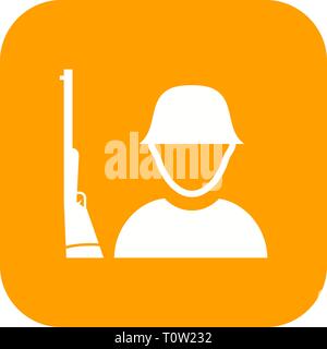 Illustration Solider Icon Stock Photo - Alamy
