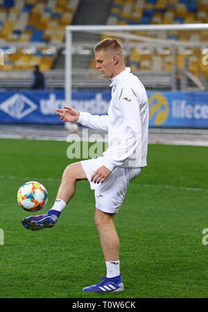 Mykyta Burda (Ukraine) during the UEFA Nations League Friendly match ...