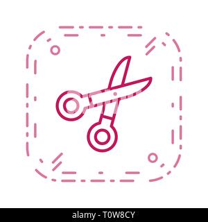 Illustration Scissors Icon Stock Photo - Alamy