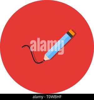 Illustration Writing Icon Stock Photo - Alamy