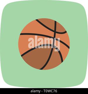 Illustration Basket Ball Icon Stock Photo - Alamy