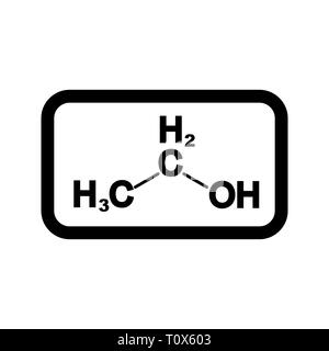Illustration Ethanol Icon Stock Photo - Alamy