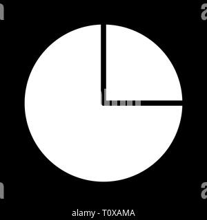 Pie Chart glyph icon vector. Finances sign. Graph symbol for your web ...
