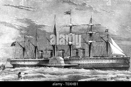 THE GREAT EASTERN designed by Isambard Brunel was launched in 1858 ...