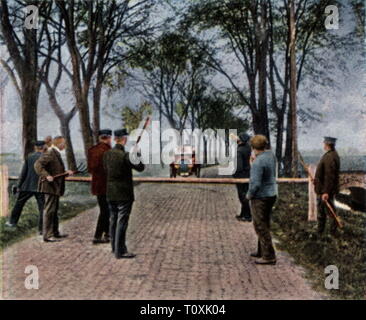 Road Block Germany 1921 Stock Photo - Alamy