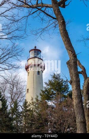 Evanston, Illinois, USA. Grosse Point Lighthouse, built by the US ...