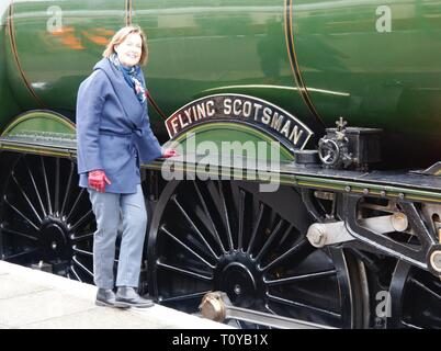 Penny Vaudoyer, the daughter of Alan Pegler who saved the Flying ...