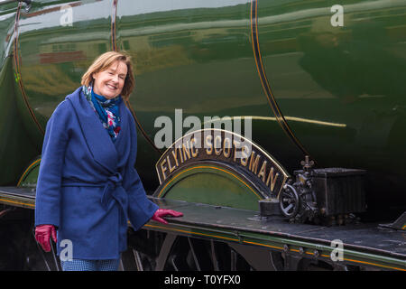 Penny Vaudoyer, the daughter of Alan Pegler who saved the Flying ...