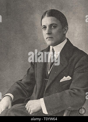 Portrait of Edouard Mathé - Silent movie era Stock Photo - Alamy
