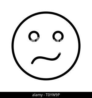 Illustration Confused Emoji Icon Stock Photo - Alamy