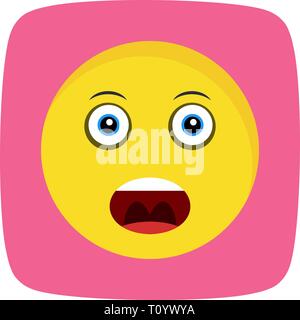 Illustration Shouting Emoji Icon Stock Photo - Alamy