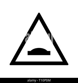Illustration Hump bridge Road Sign Icon Stock Photo - Alamy