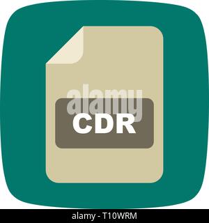 Illustration CDR Icon Stock Photo - Alamy