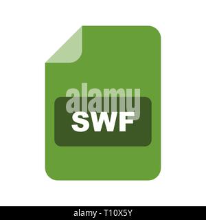 Illustration SWF Icon Stock Photo - Alamy