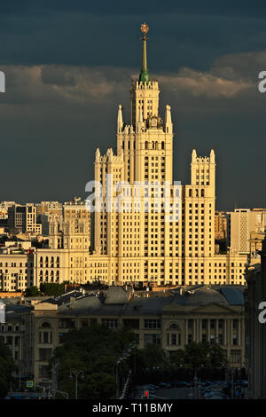 One of seven famous Stalin era sky scrapers in Moscow (stalinka), the ...