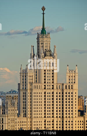 One of seven famous Stalin era sky scrapers in Moscow (stalinka), the ...