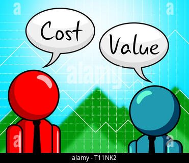 Cost Vs Value Graph Denotes Return On Investment Roi. Spending And ...