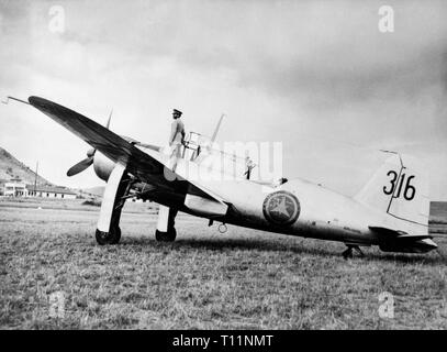 Aircraft Saab B 17 in the air Aircraft Saab B 17 in the air. View from ...