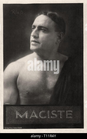 Portrait of Bartolomeo Pagano alias Maciste - Italian silent cinema era ...