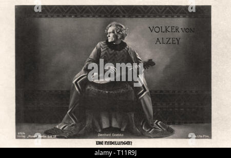 Portrait of Bernhard Goetzke in Die Nibelungen - German weimar era ...