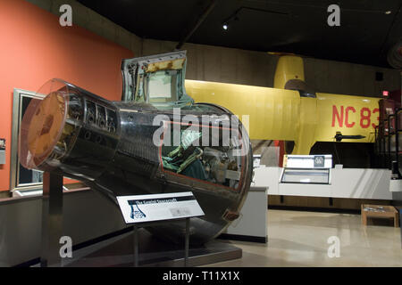 The Gemini 8 spacecraft flown by Apollo astronaut Neil Armstrong, in ...