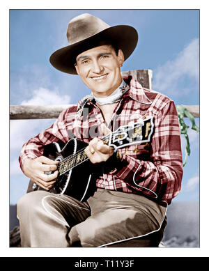 GENE AUTRY (1907-1998) American film actor and singer about 1945 with ...