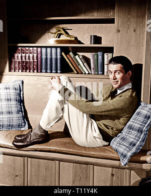 JAMES STEWART (1908-1997) American film actor and soldier receiving the ...