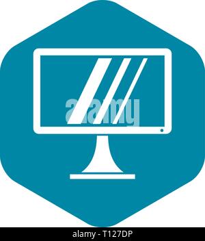 Monoblock PC Simple vector icon. Illustration symbol design template ...