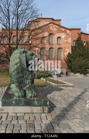 SOFIA, BULGARIA - MARCH 7, 2019: Amazing view of Cathedral Saint ...