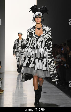 A model walks the runway during the Emma Mulholland show, during ...