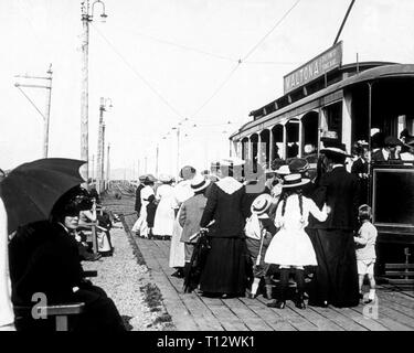 Rothesay Isle of Bute Tram early 1900s Stock Photo - Alamy