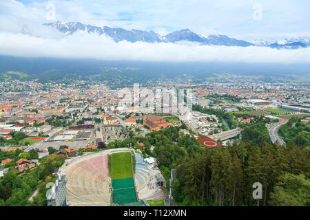 Bergisel ski jumping, Innsbruck, Austria Stock Photo - Alamy