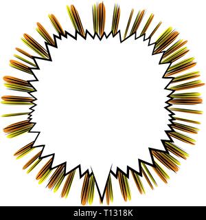 Vector illustrated retro background with big star filled with comic ...