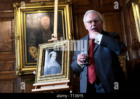 Professor David Starkey at the unveiling of Mary Queen of Scots ...