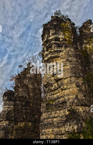 Natural Chimneys, Virginia Stock Photo - Alamy