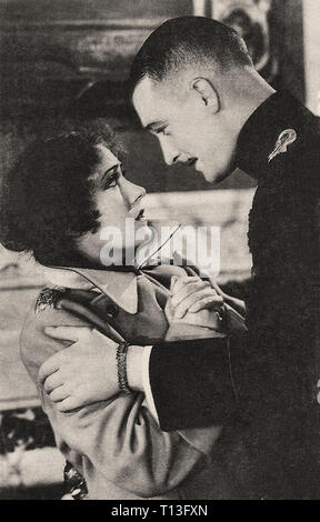 Portrait of Gloria Swanson in Queen Kelly - Silent Hollywood era Stock ...