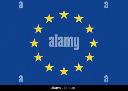 EU paper flag. Patriotic background. Europe flag Stock Photo - Alamy