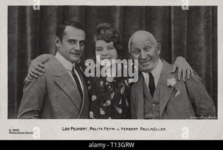 Portrait of Leo Peukert, Melita Petri and Herbert Paulmuller - German ...