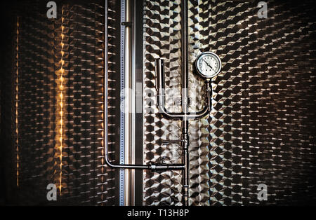 Gauge tube pressure pipe background silo steampunk texture winery Stock ...