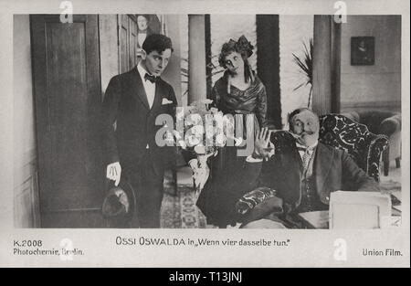 Promotional photography of Ossi Oswalda in Prinz Sami (1918) - Silent movie era Stock Photo - Alamy