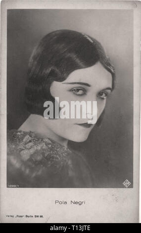 Promotional photography of Pola Negri - Silent movie era Stock Photo ...
